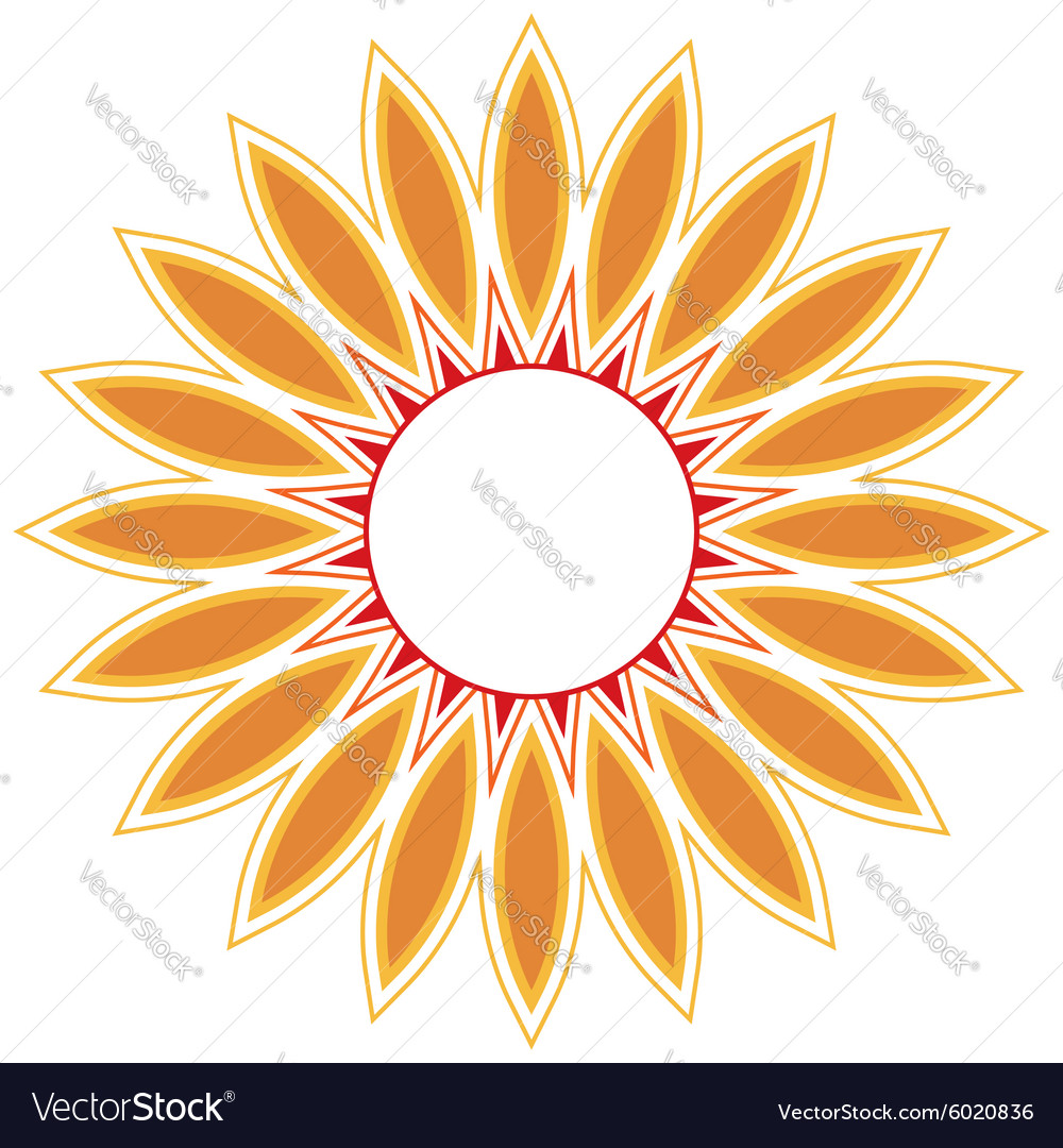 Sunflower Royalty Free Vector Image - VectorStock