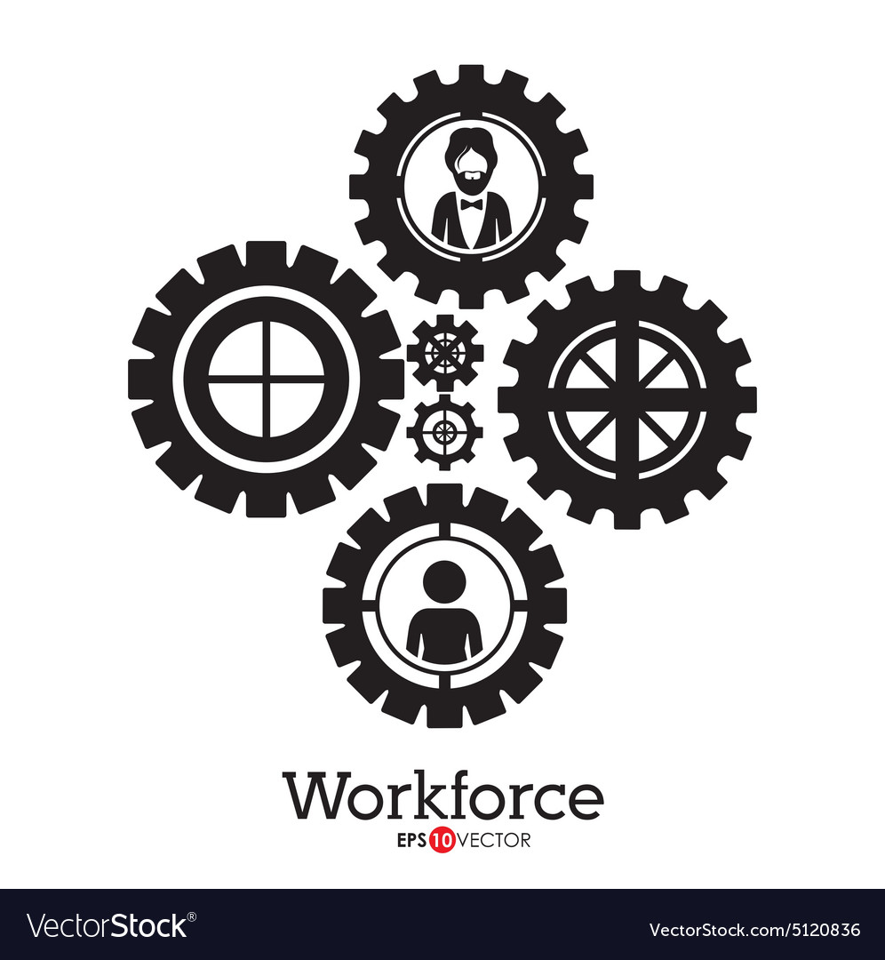 Workforce design Royalty Free Vector Image - VectorStock