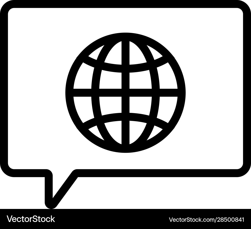 Https protocol isolated contour Royalty Free Vector Image