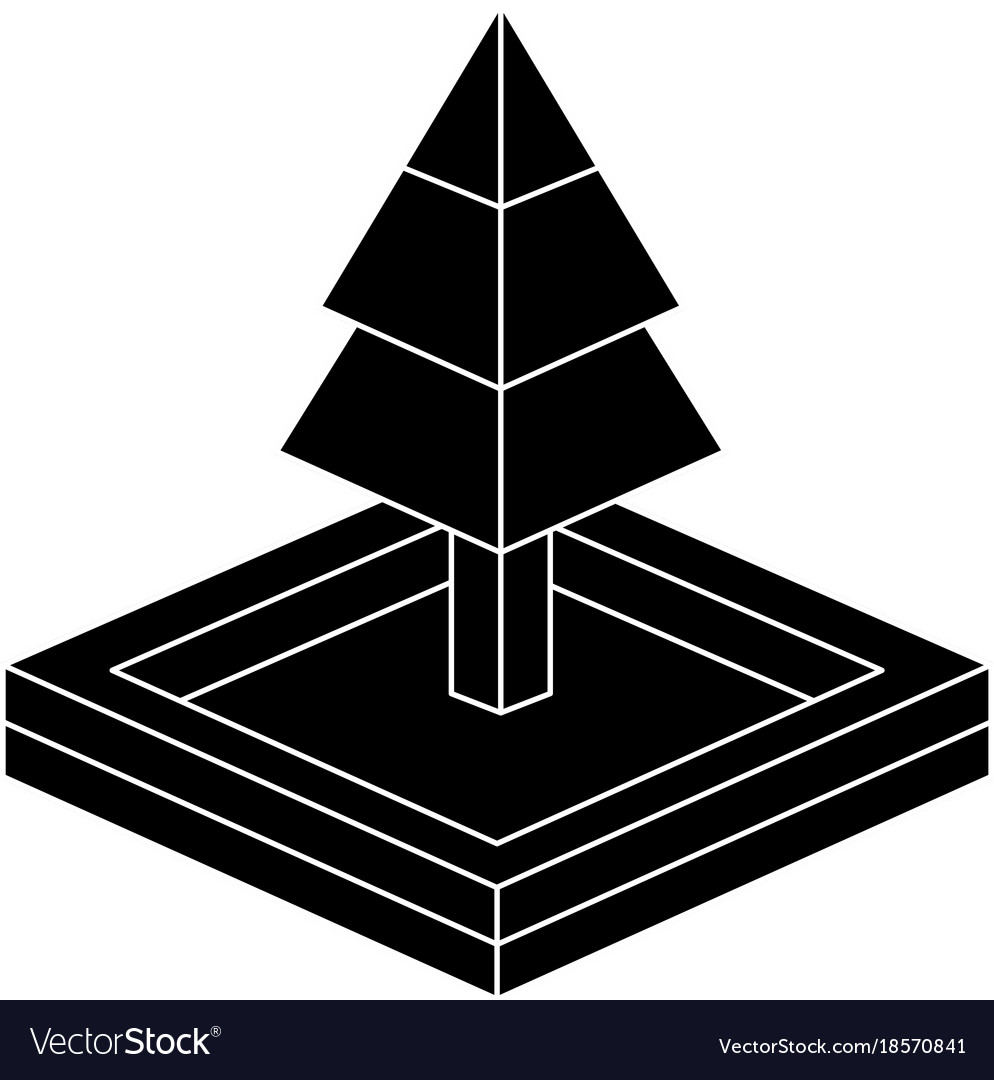 Pine tree design Royalty Free Vector Image - VectorStock