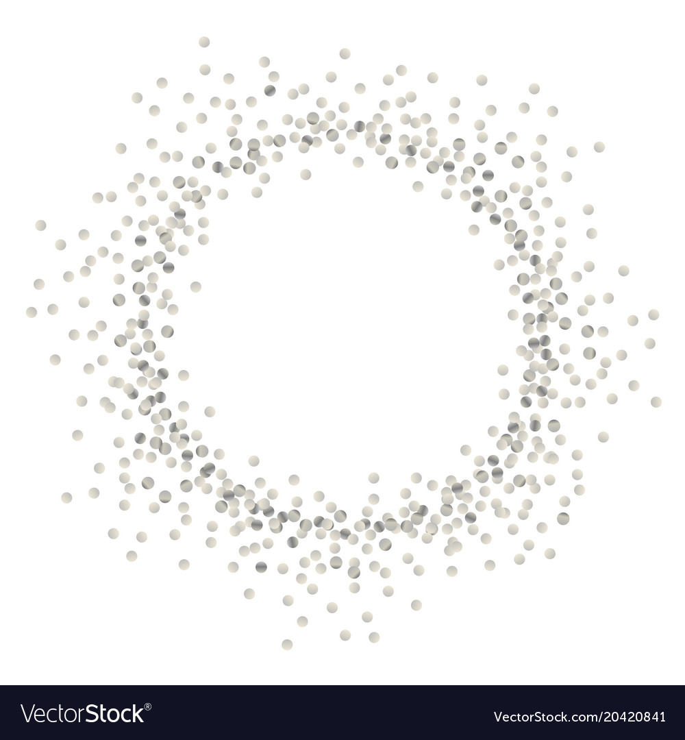 Silver round2 Royalty Free Vector Image - VectorStock