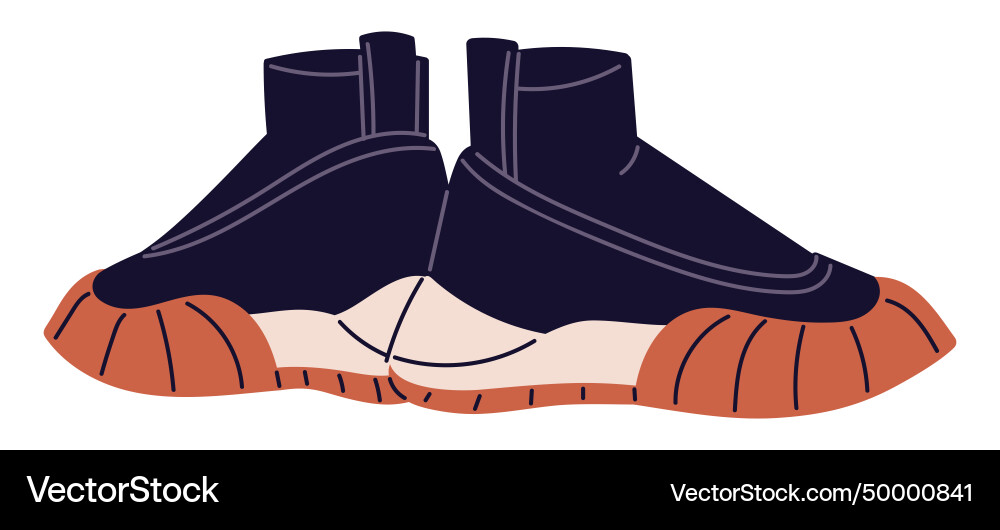 Stylish trainers pair ugly sneakers with chunky Vector Image
