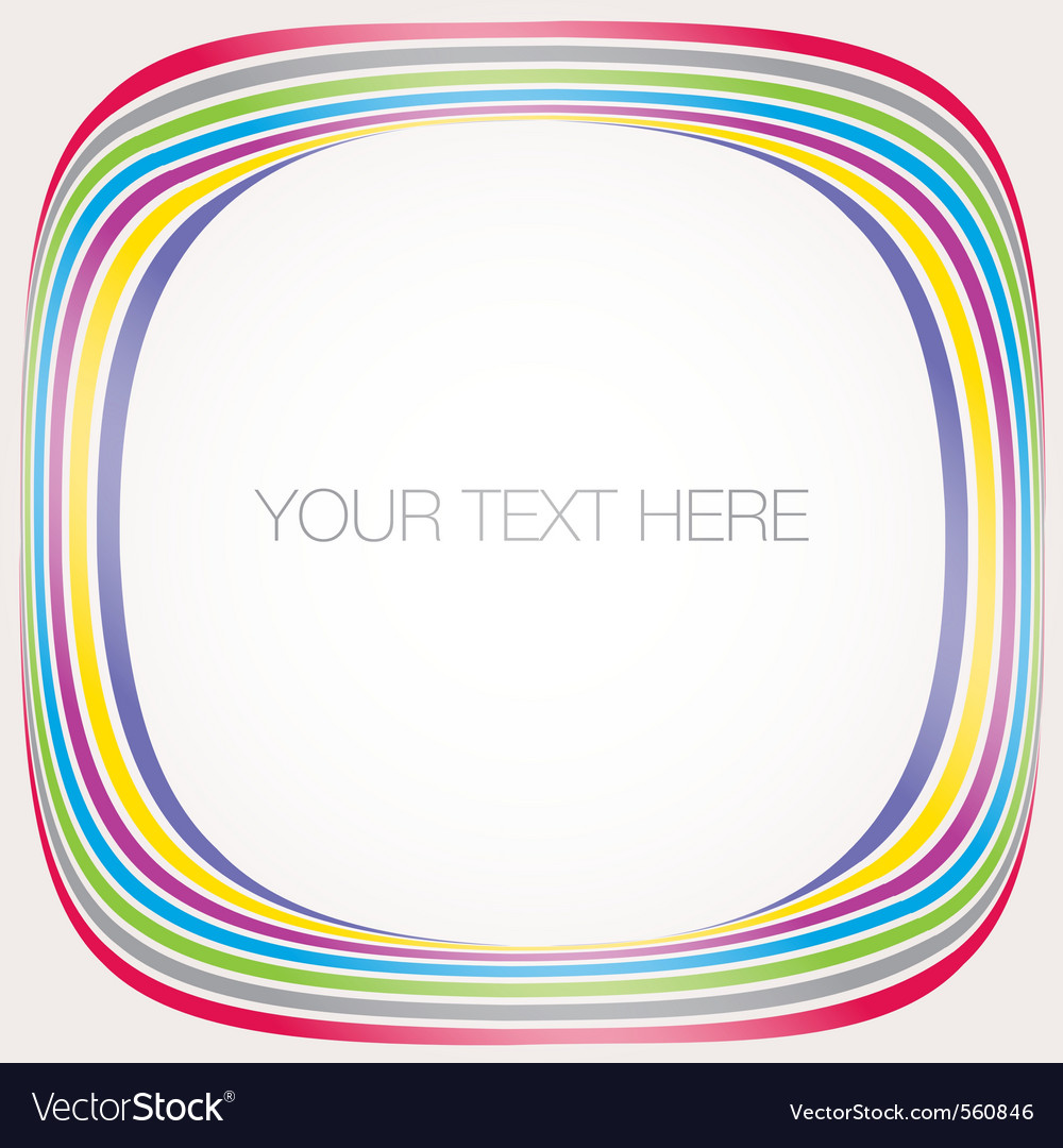 Abstract colorful frame Royalty Free Vector Image