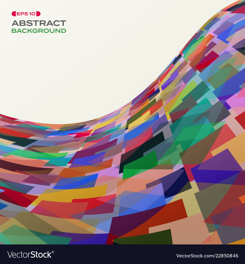 Abstract of colorful square geometric pattern Vector Image