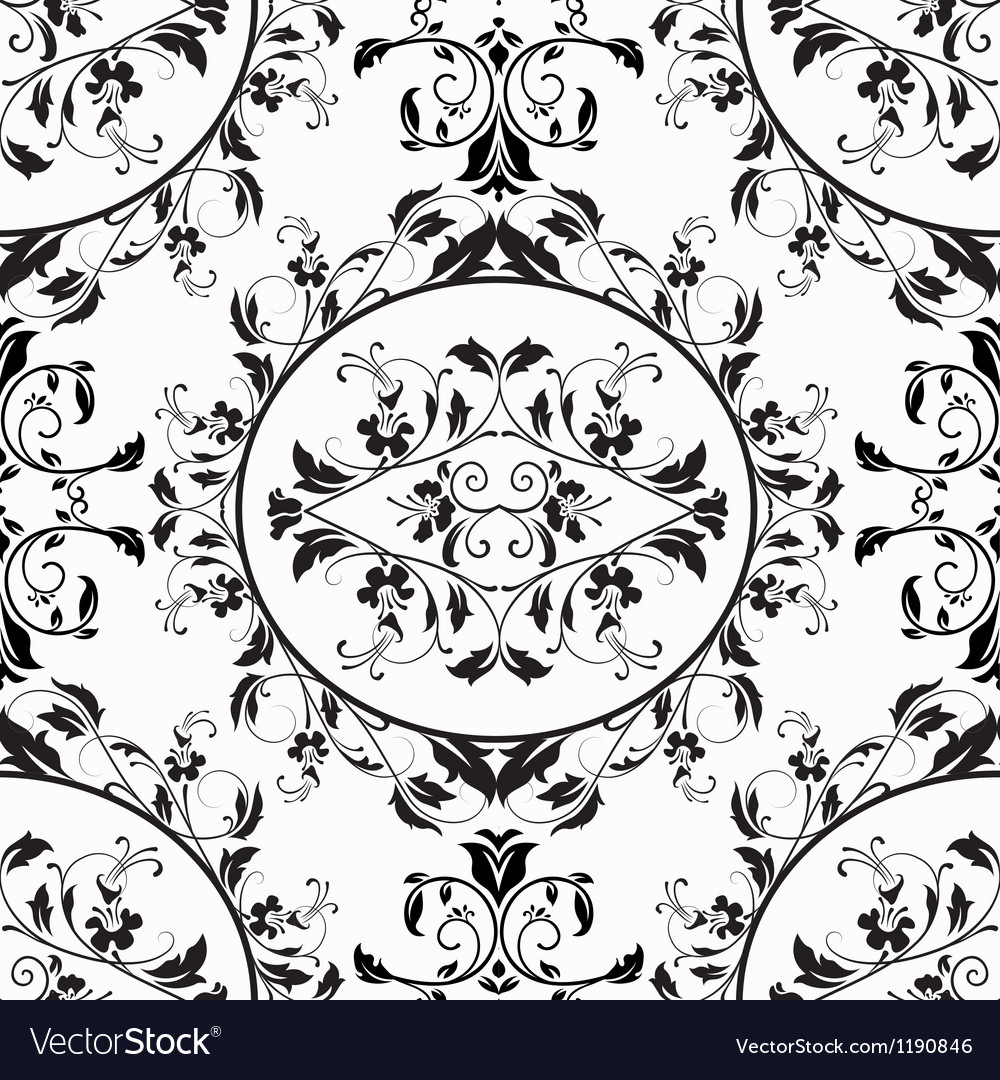 Baroque seamless pattern Royalty Free Vector Image