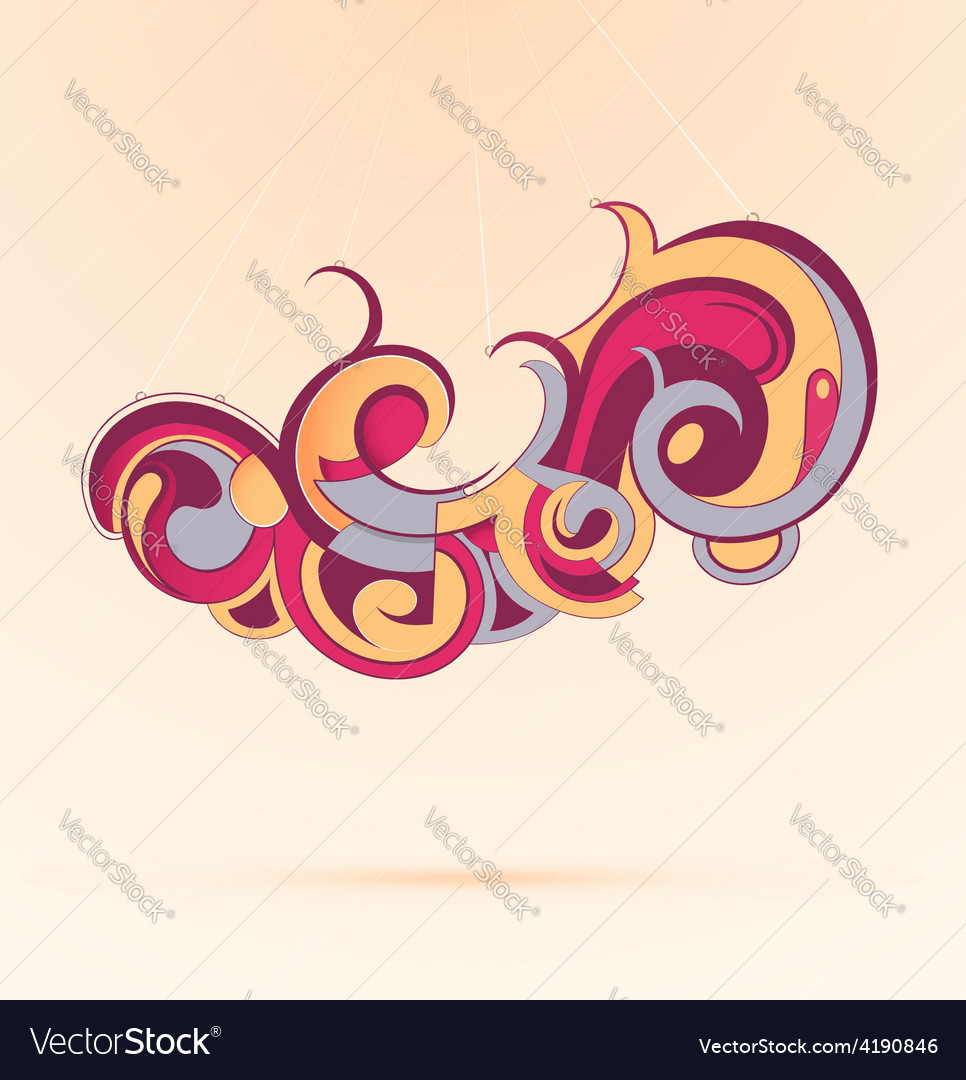 Creative design elements as cloud shape Royalty Free Vector