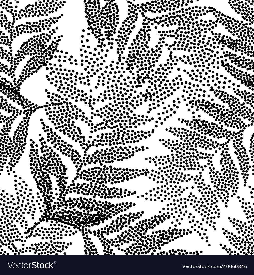 Gradient tropical leaves seamless pattern Vector Image