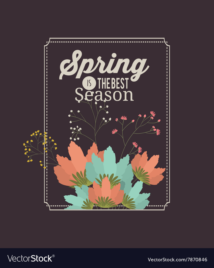 Hello spring design Royalty Free Vector Image - VectorStock