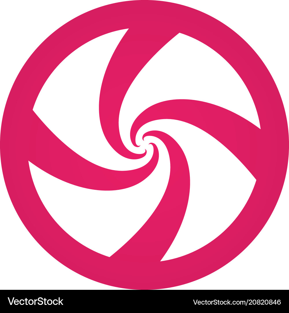 Vortex circle logo and symbols template icons app Vector Image