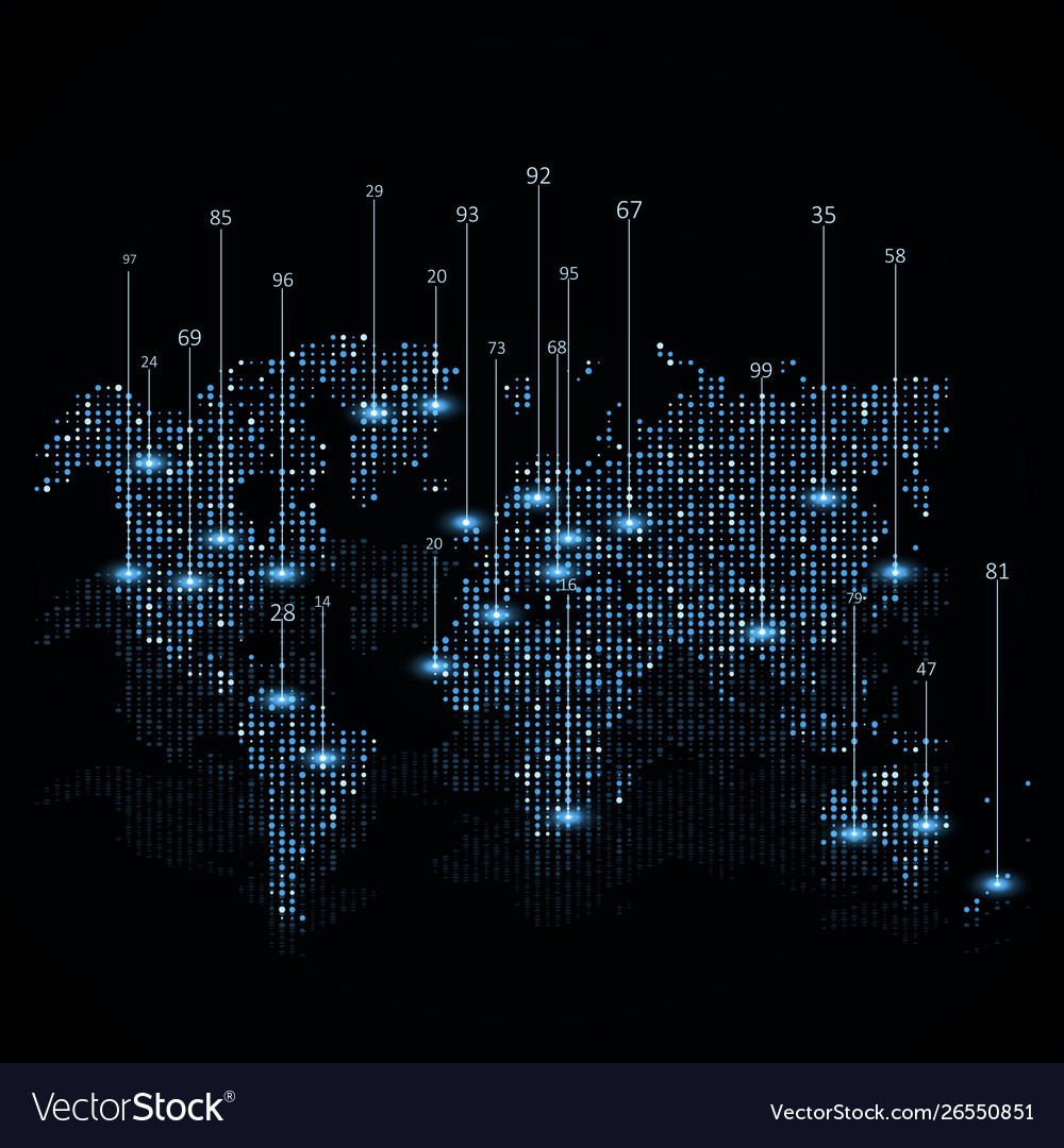 Abstract infographics visualization Royalty Free Vector