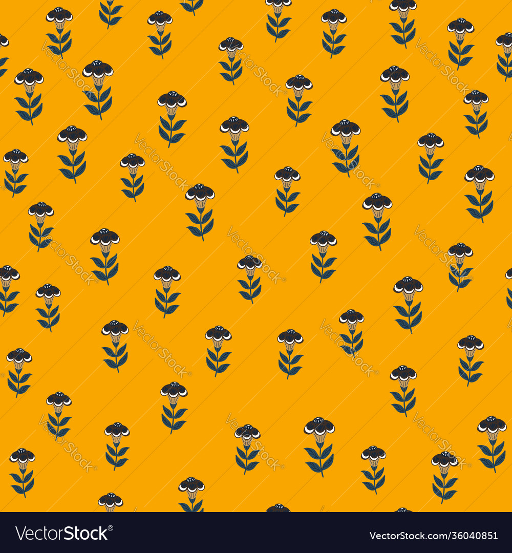 Abstract nature botanic seamless pattern Vector Image