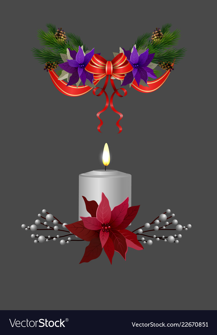 Christmas decoration set Royalty Free Vector Image