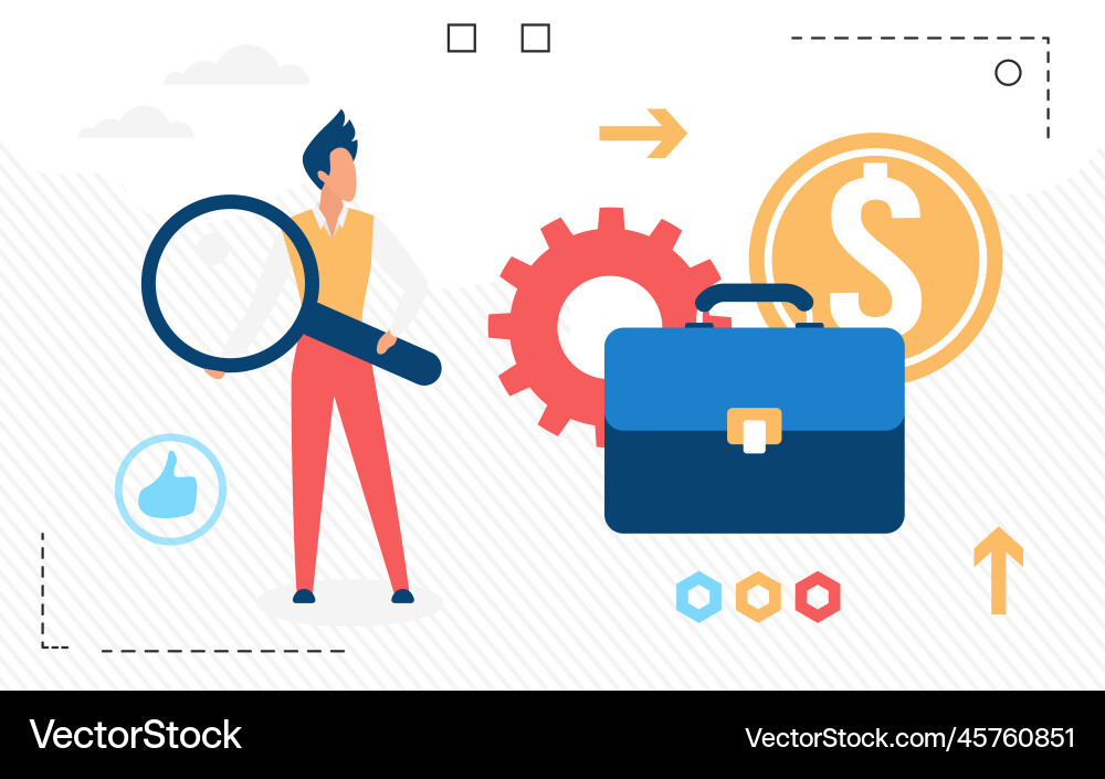 Company business management Royalty Free Vector Image