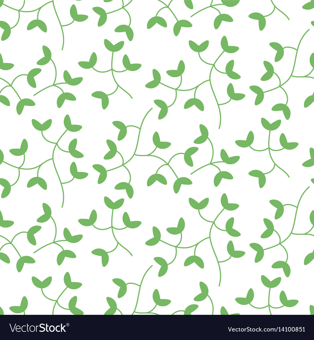 Dense tiny leaves seamless pattern Royalty Free Vector Image