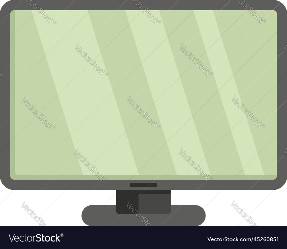 Digital monitor icon flat computer display Vector Image