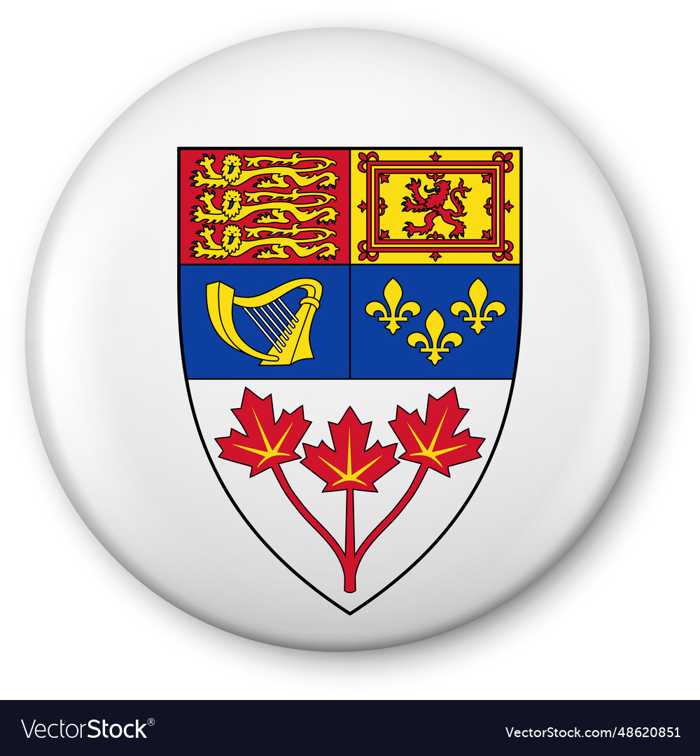 Emblem of british columbia province canada Vector Image