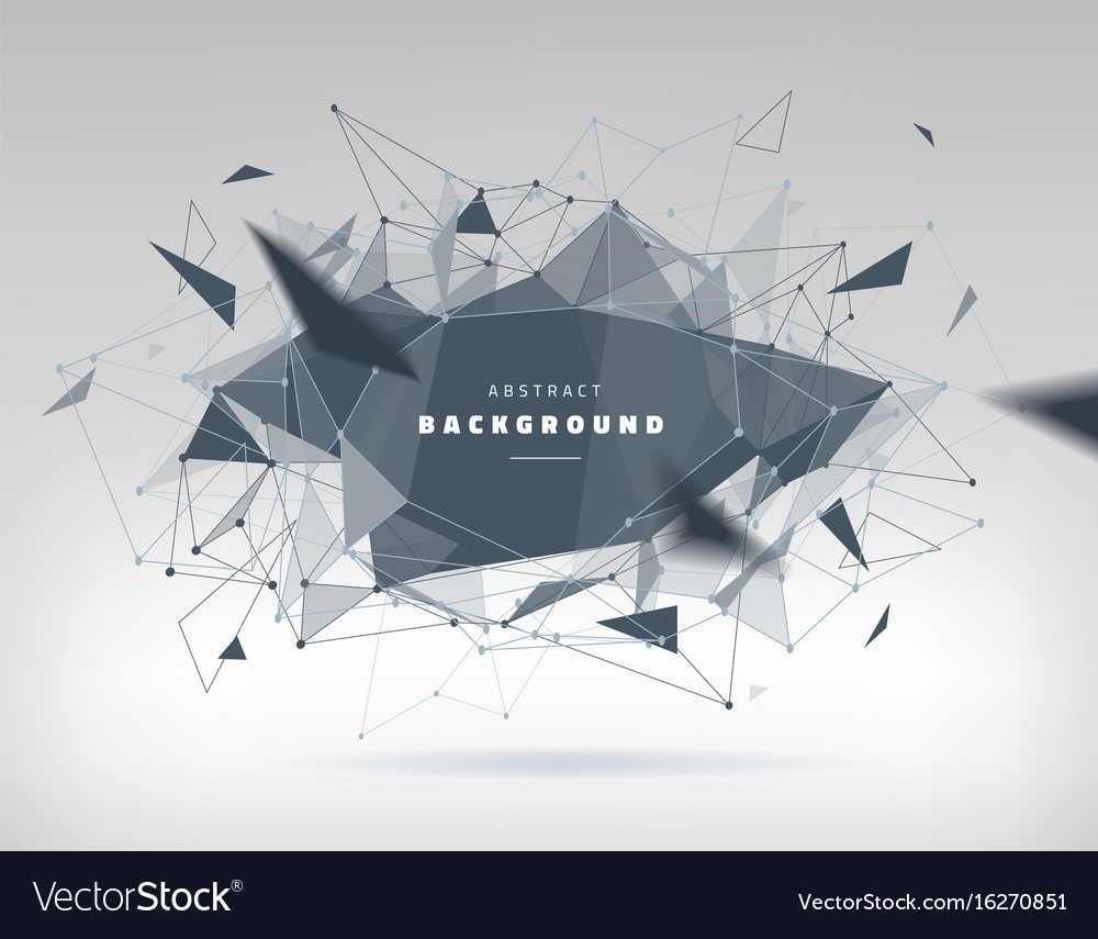 Explosion polygons Royalty Free Vector Image - VectorStock