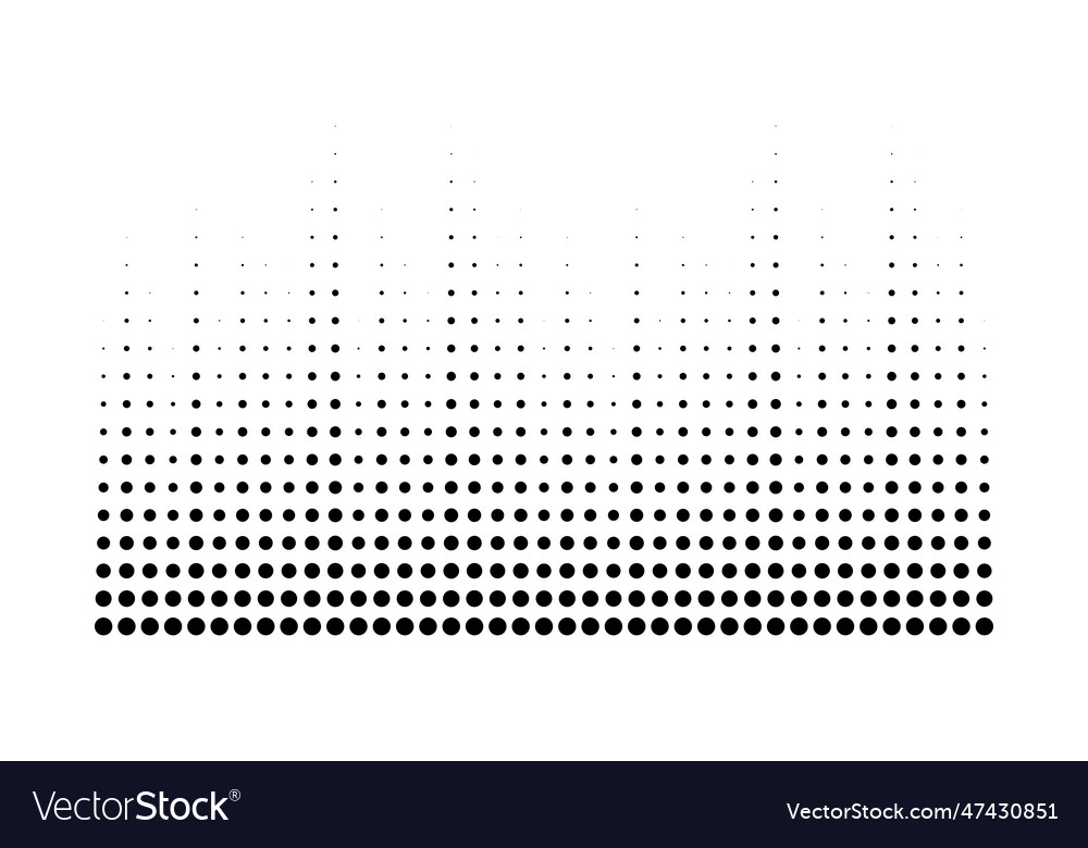 Grunge halftone dots gradient texture background Vector Image