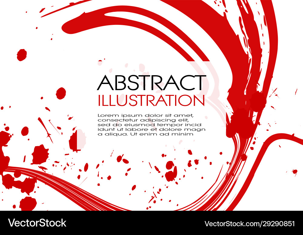 Ink brush stroke background japanese style Vector Image