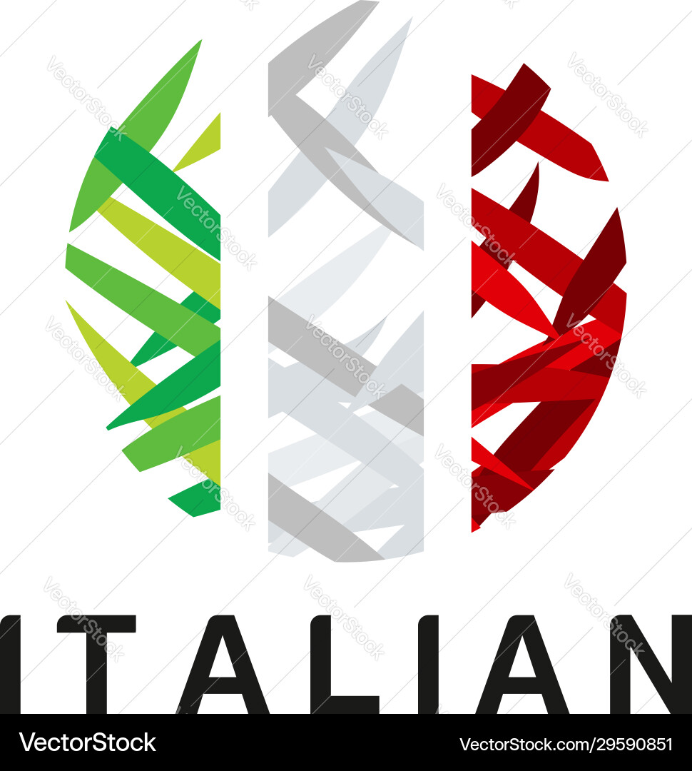 Italian food logo designs Royalty Free Vector Image