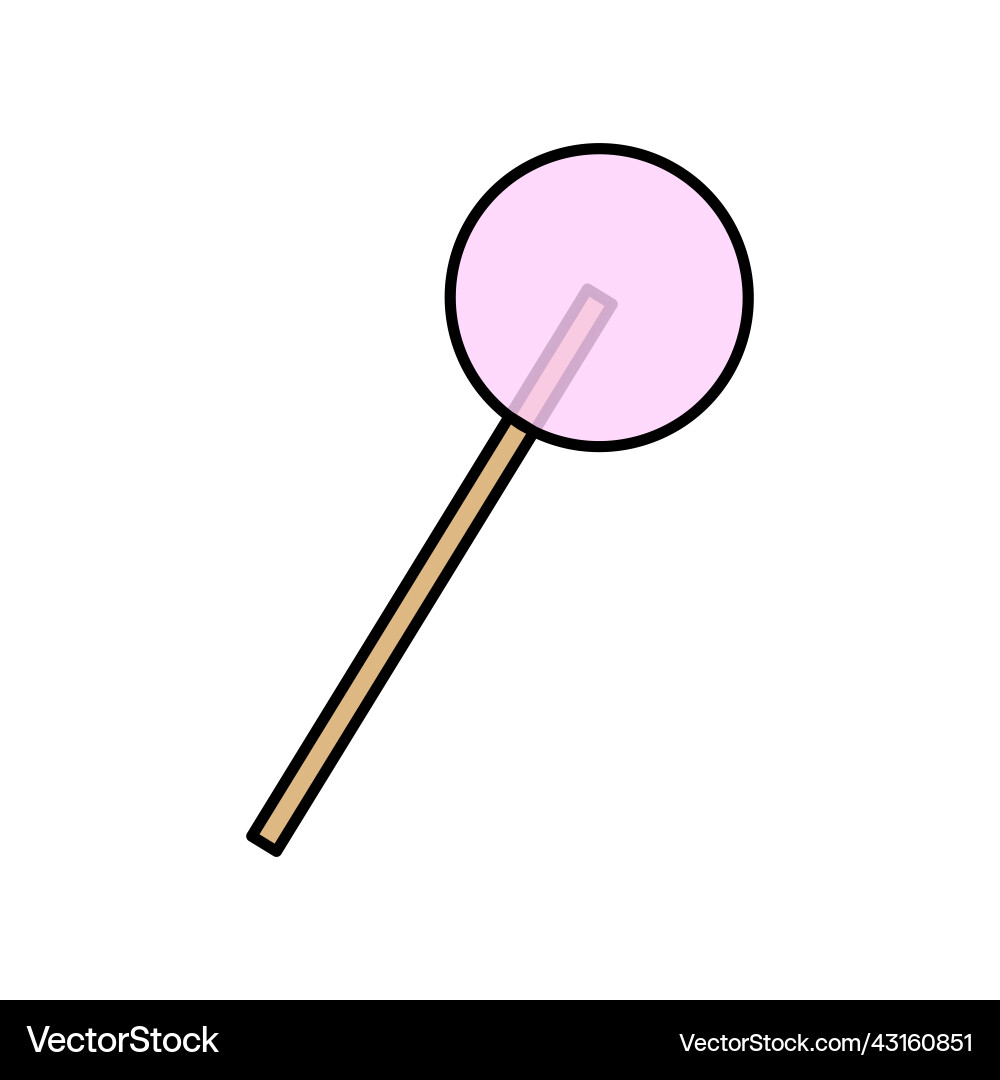Lollipop icon flat colorful sweets logo Royalty Free Vector