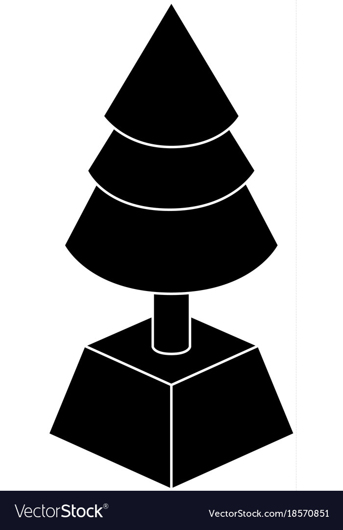 Pine tree design Royalty Free Vector Image - VectorStock