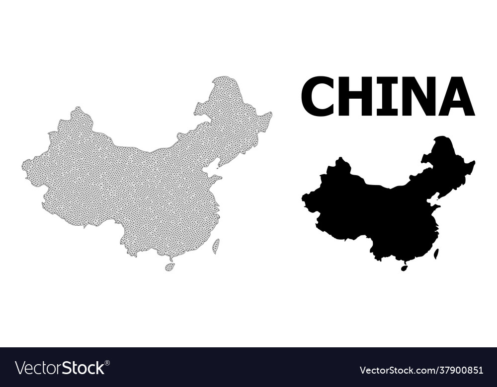 Polygonal network mesh high resolution map Vector Image Polygonal network mesh high resolution map Vector Image