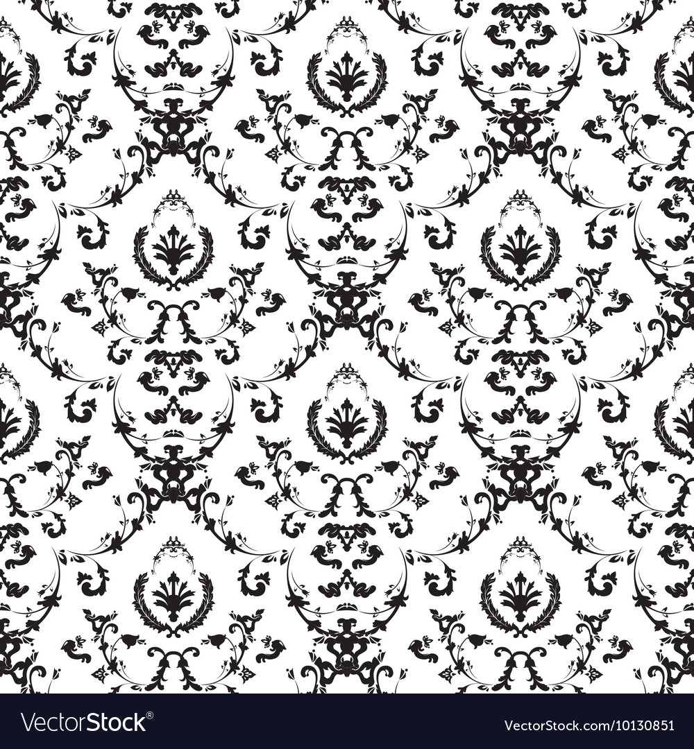 Seamless baroque pattern Royalty Free Vector Image