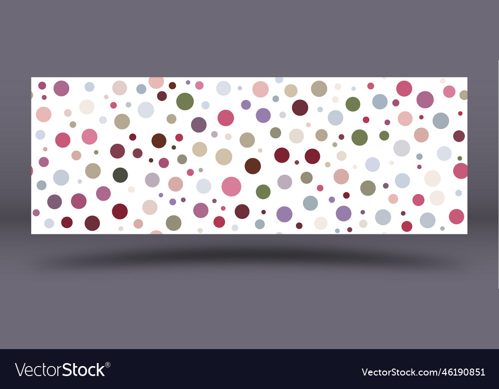 Seamless pattern of multicolored circles template Vector Image