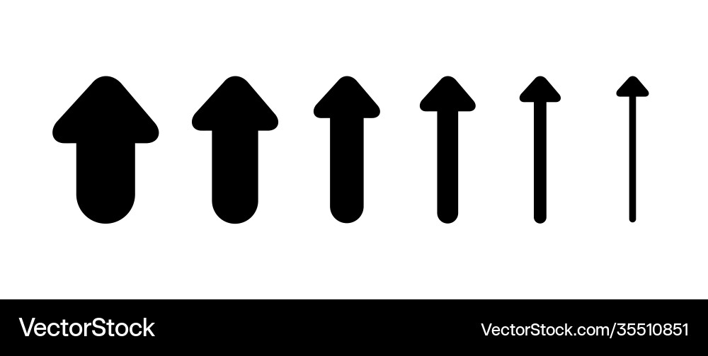 Set arrows and directions signs up different Vector Image