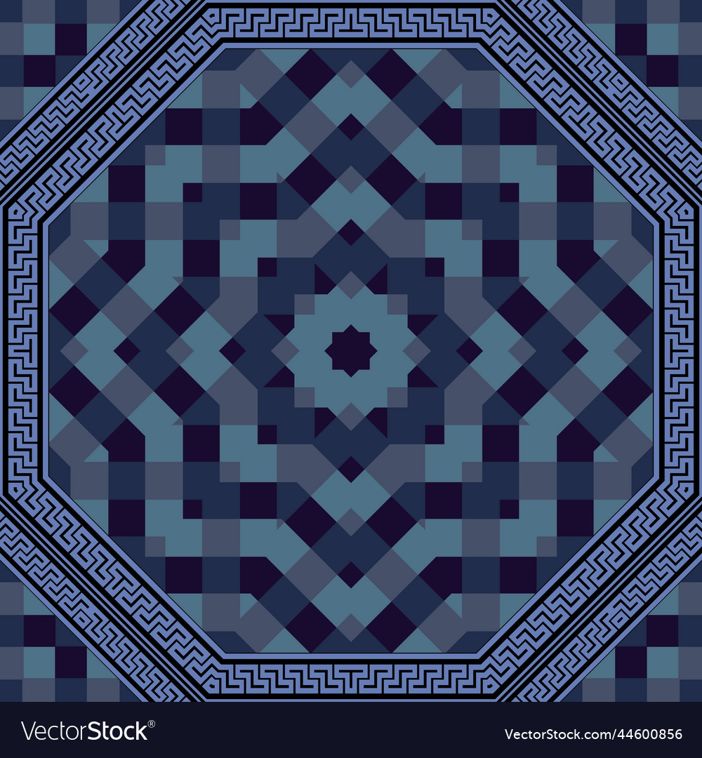 Checkered colorful seamless pattern zigzag Vector Image