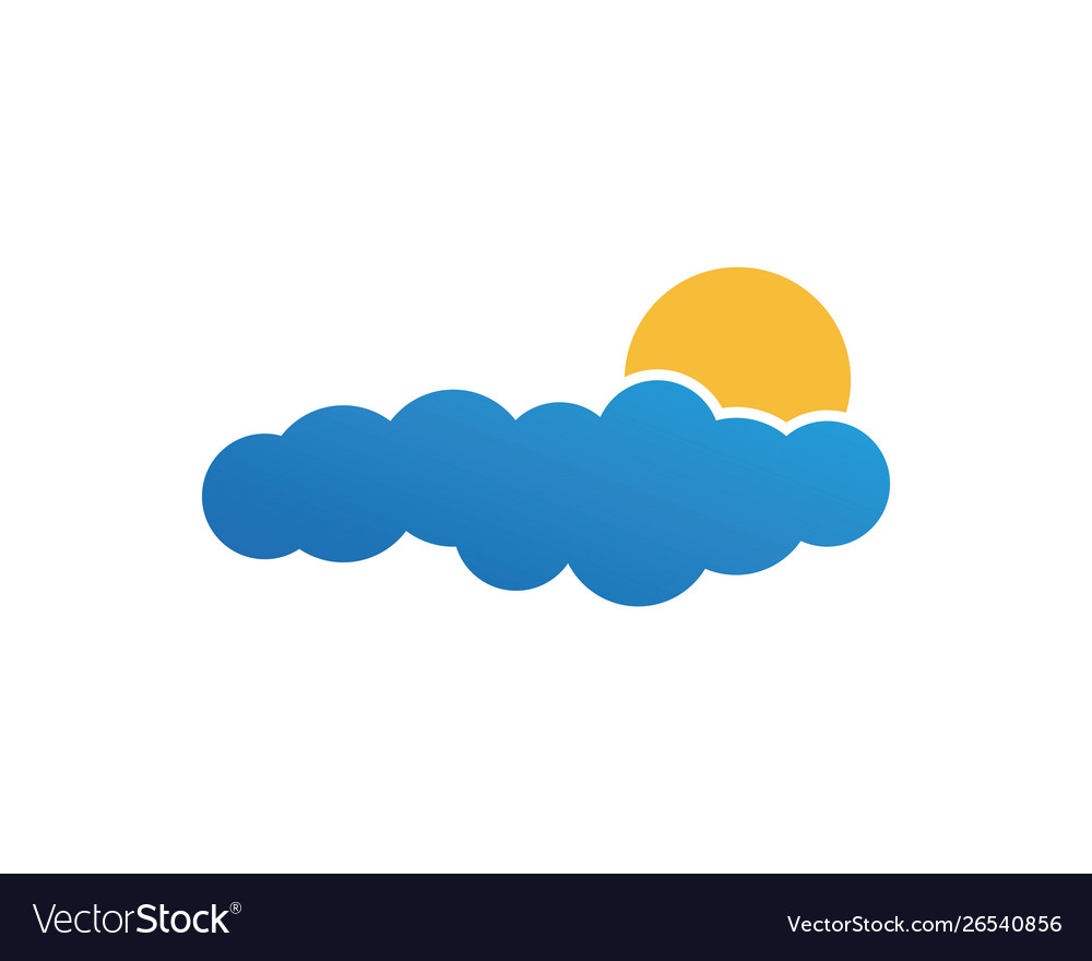 Cloud logo template Royalty Free Vector Image - VectorStock