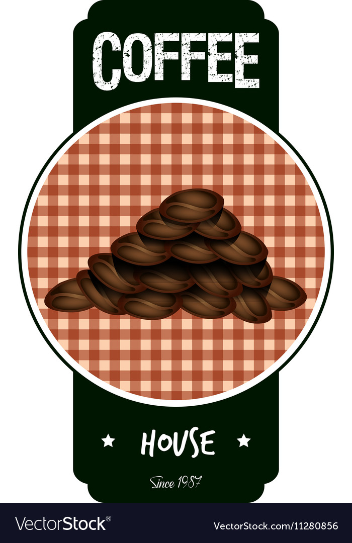 Coffee label Royalty Free Vector Image - VectorStock
