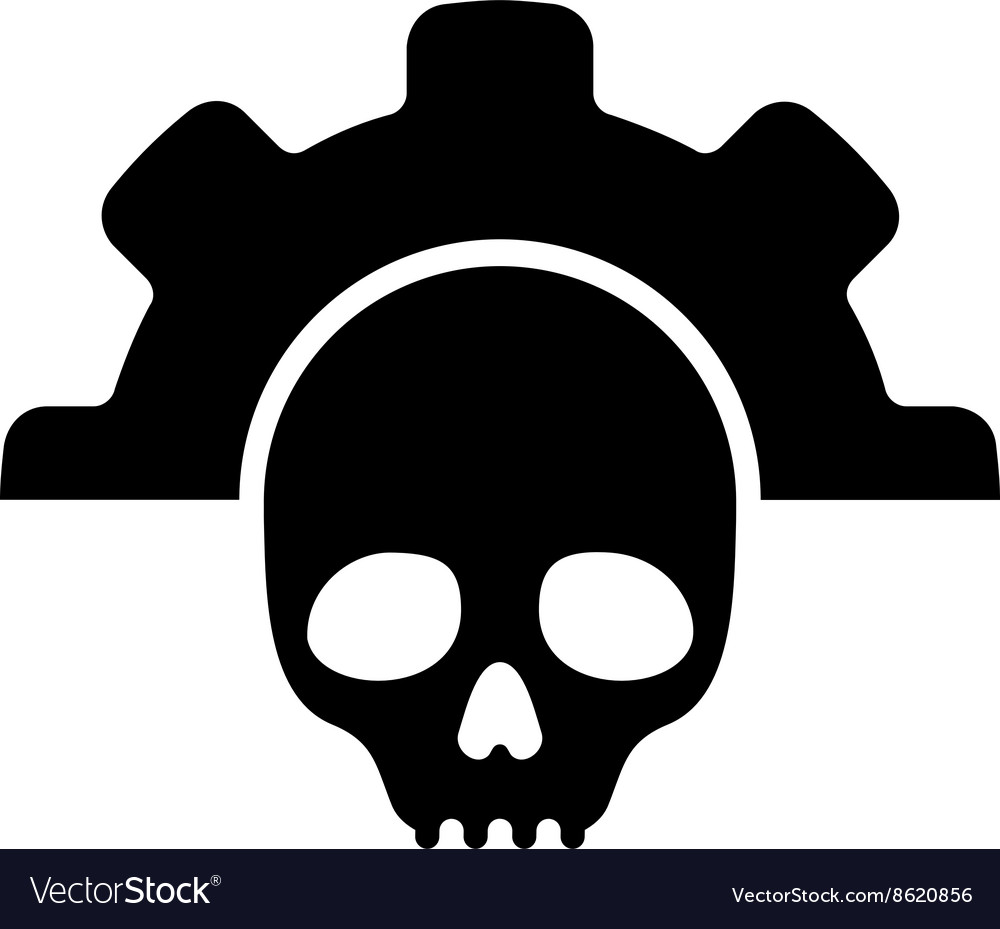 Dead tools flat icon Royalty Free Vector Image