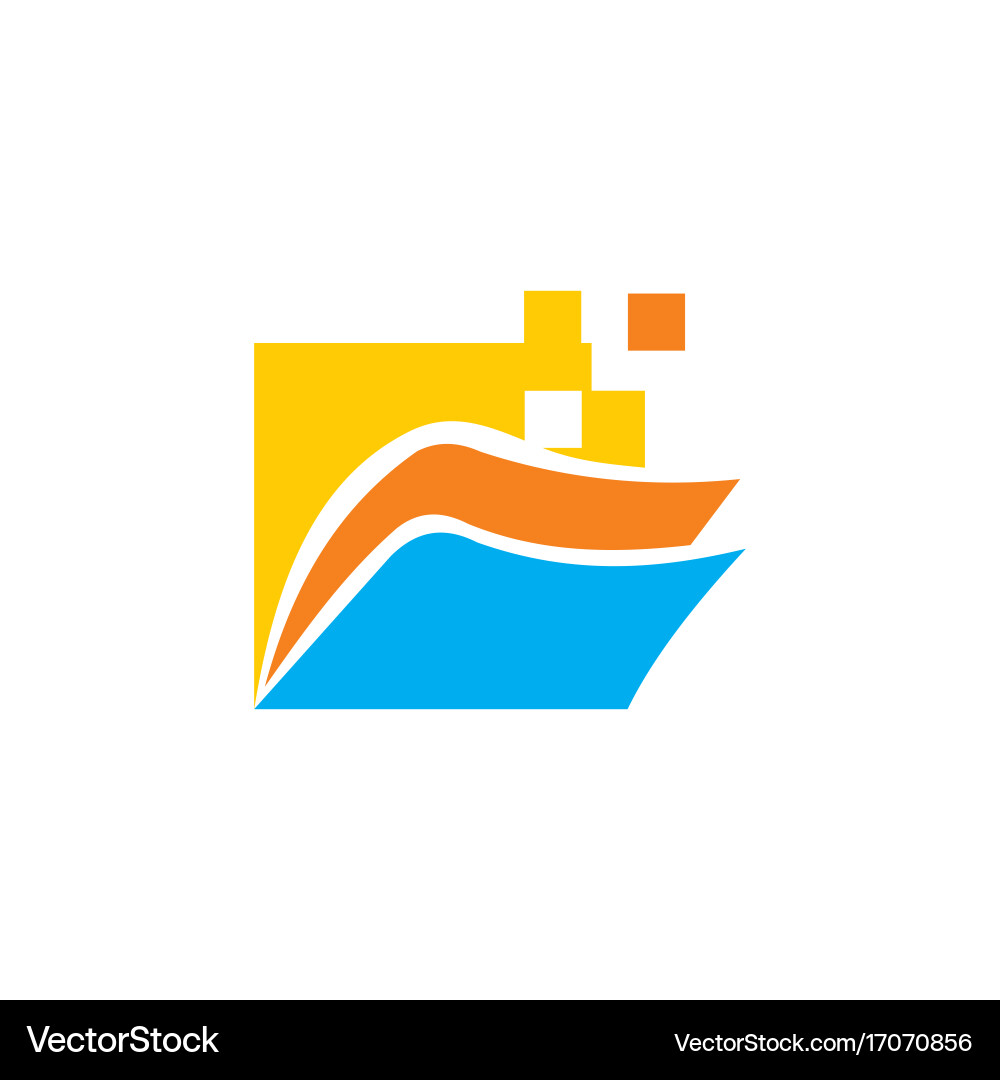 Folder technology logo Royalty Free Vector Image