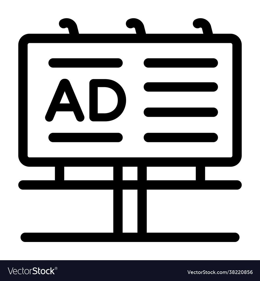 Hoarding board Royalty Free Vector Image - VectorStock