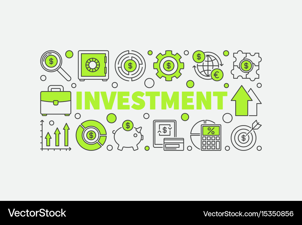 Investment and money Royalty Free Vector Image