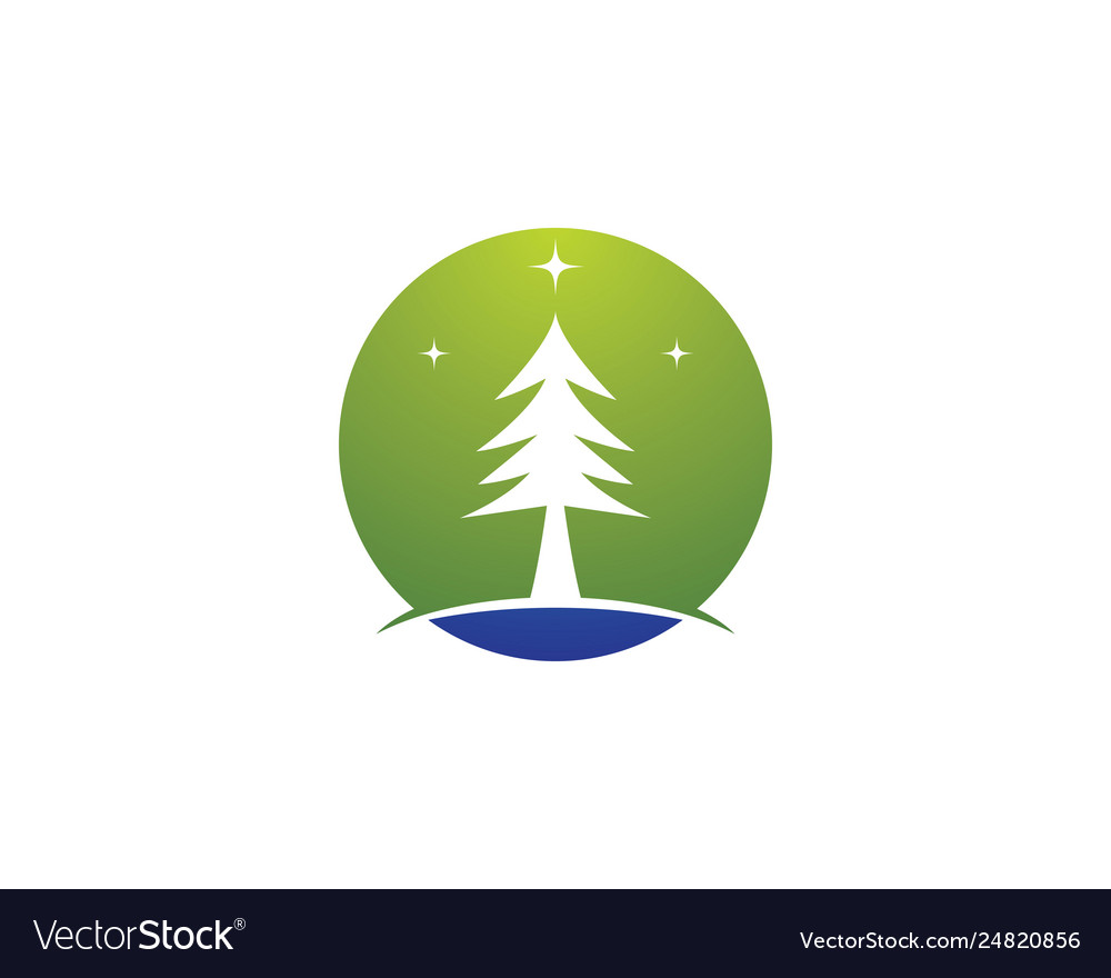 Pine symbol Royalty Free Vector Image - VectorStock
