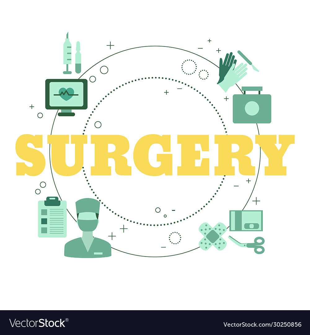 Surgery concept concept Royalty Free Vector Image