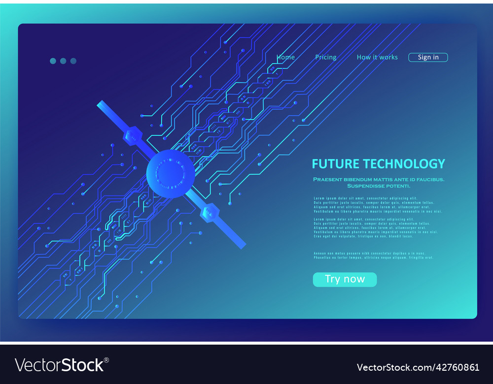 Abstract future technology background Royalty Free Vector