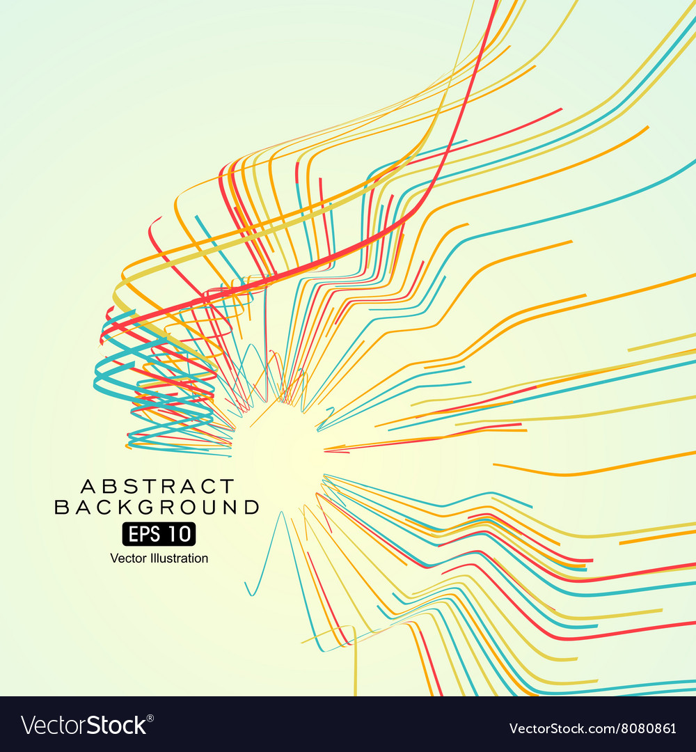 Abstract graphics spring colors Royalty Free Vector Image