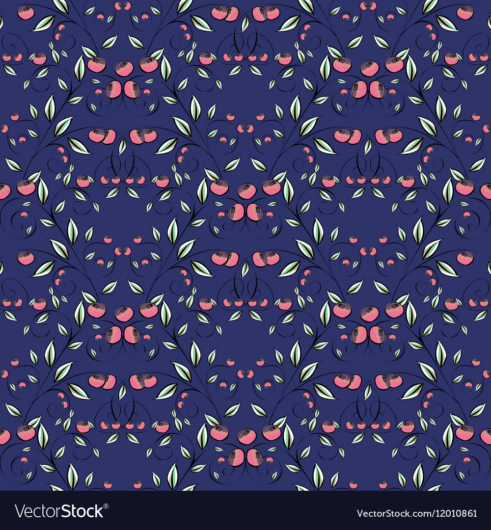 Berries abstract seamless pattern Royalty Free Vector Image