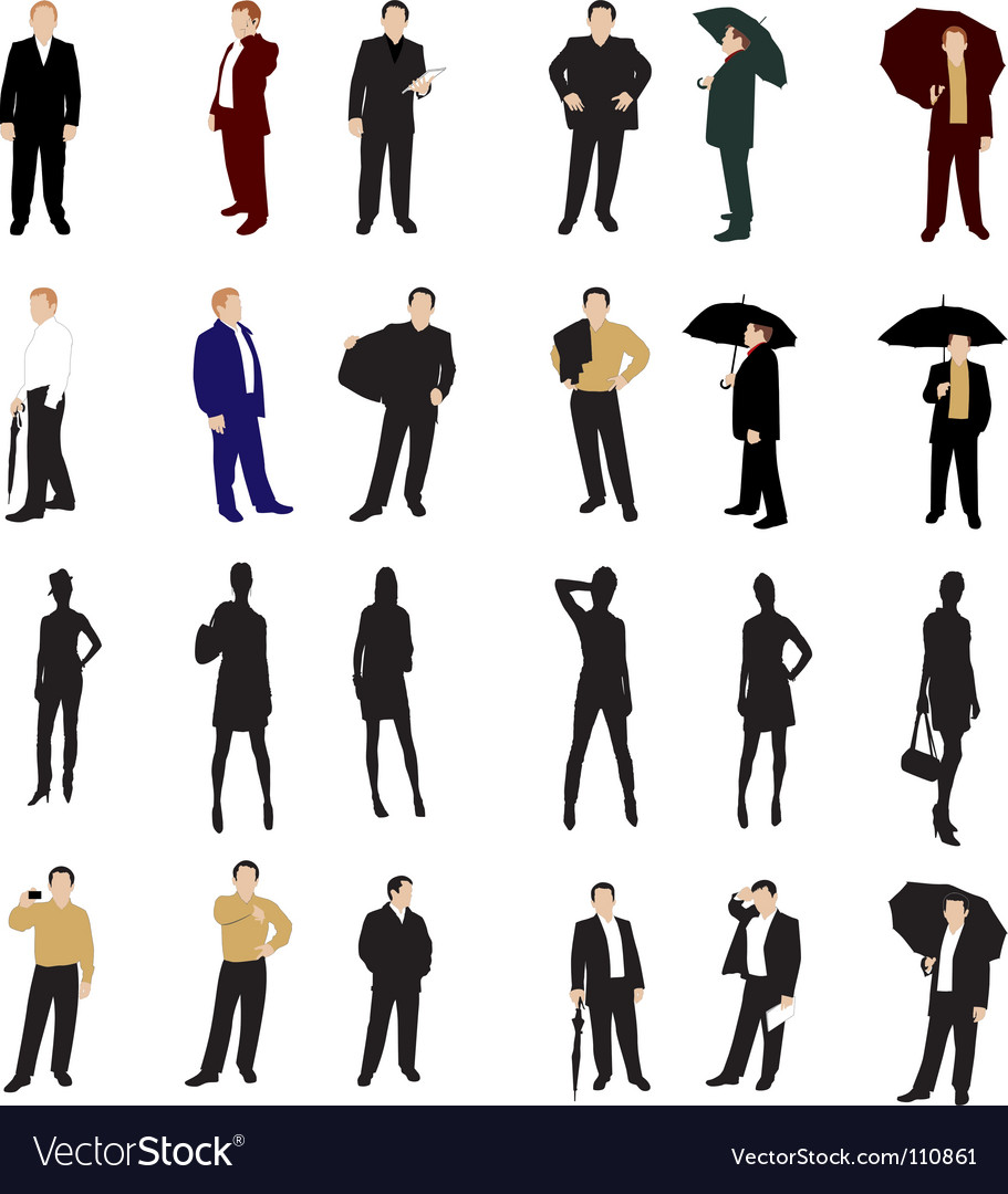 Business people Royalty Free Vector Image - VectorStock