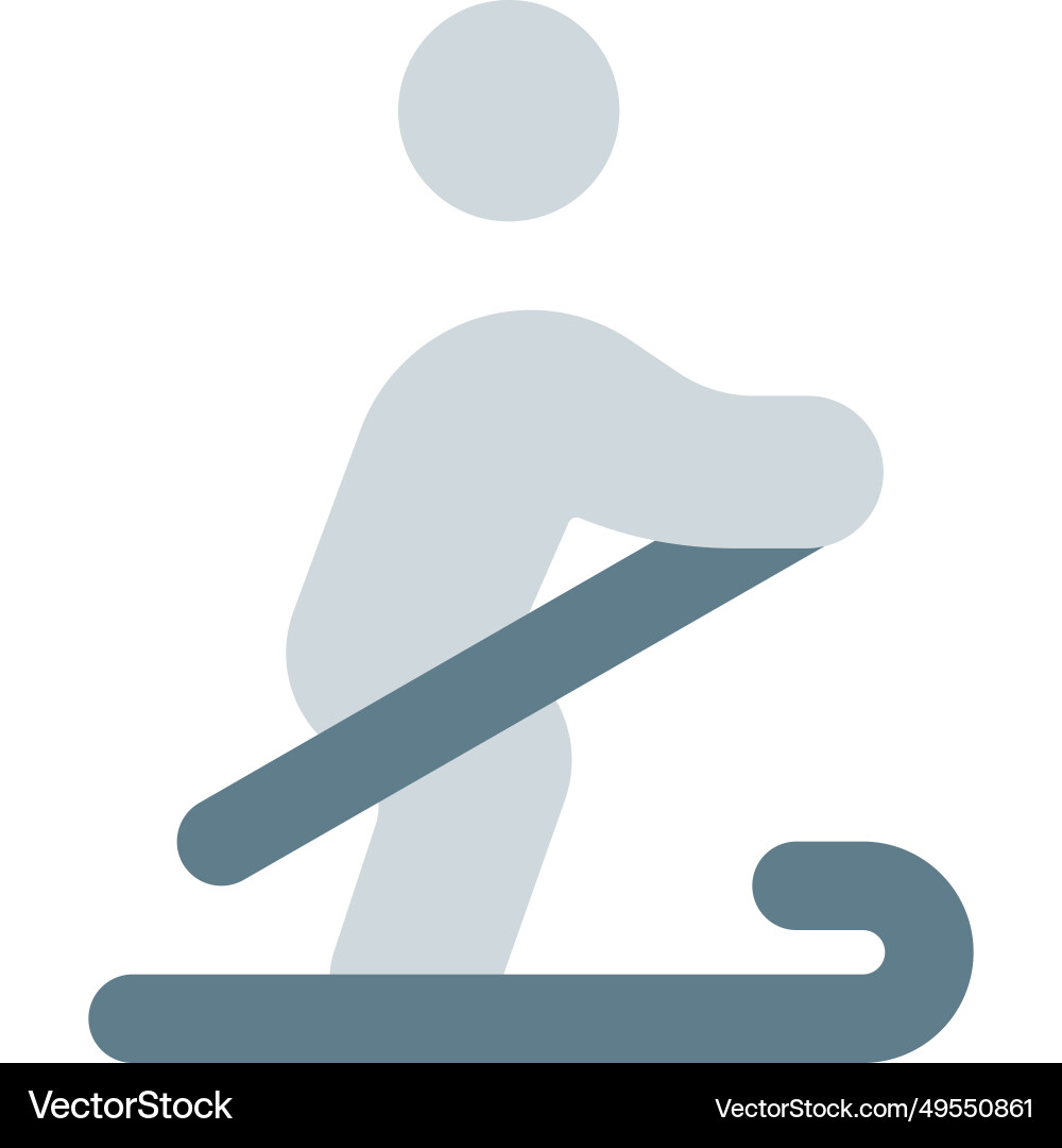 Ice skating outdoor activities isolated Royalty Free Vector