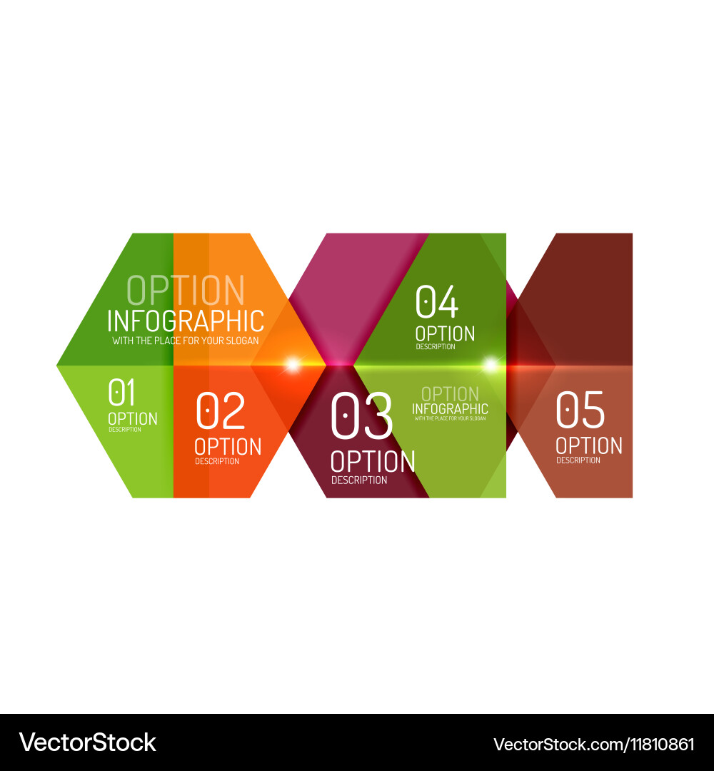 Paper business option button infographic templates