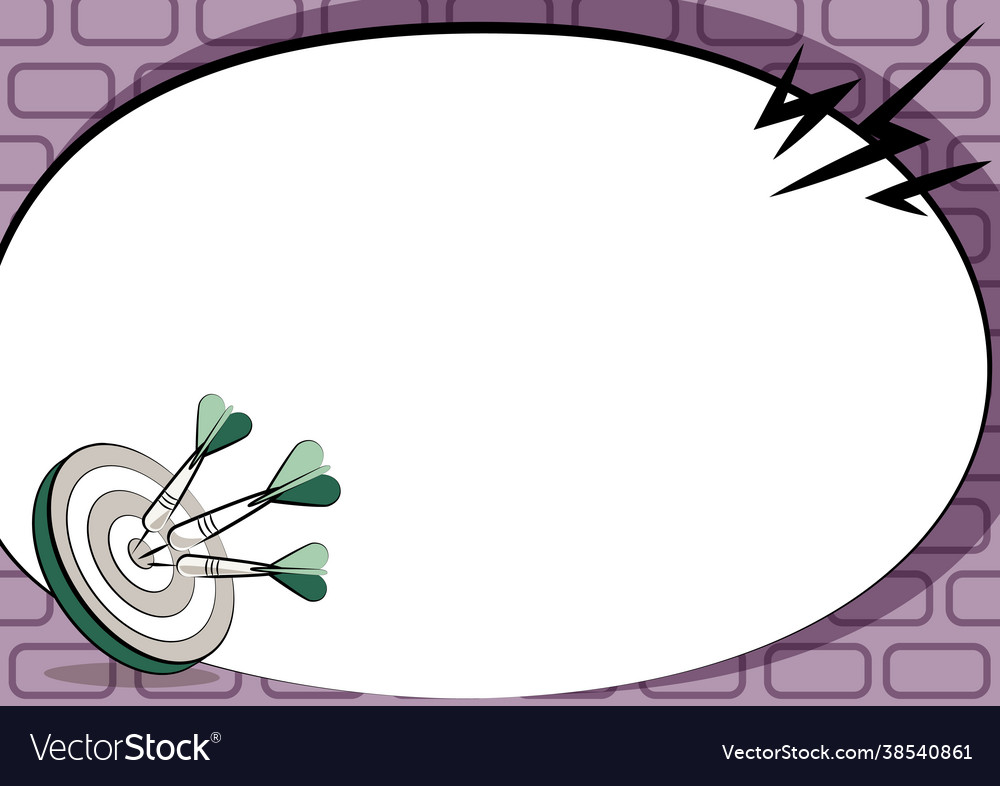 Presenting message hitting target concept Vector Image