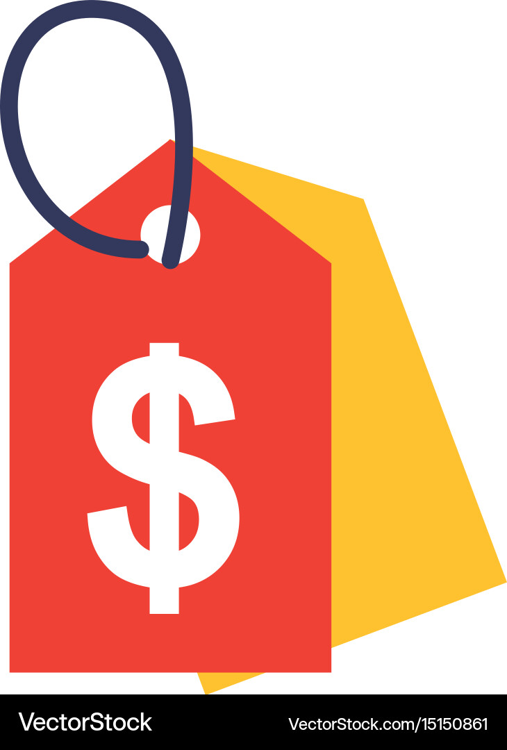 Price tag isolated icon Royalty Free Vector Image