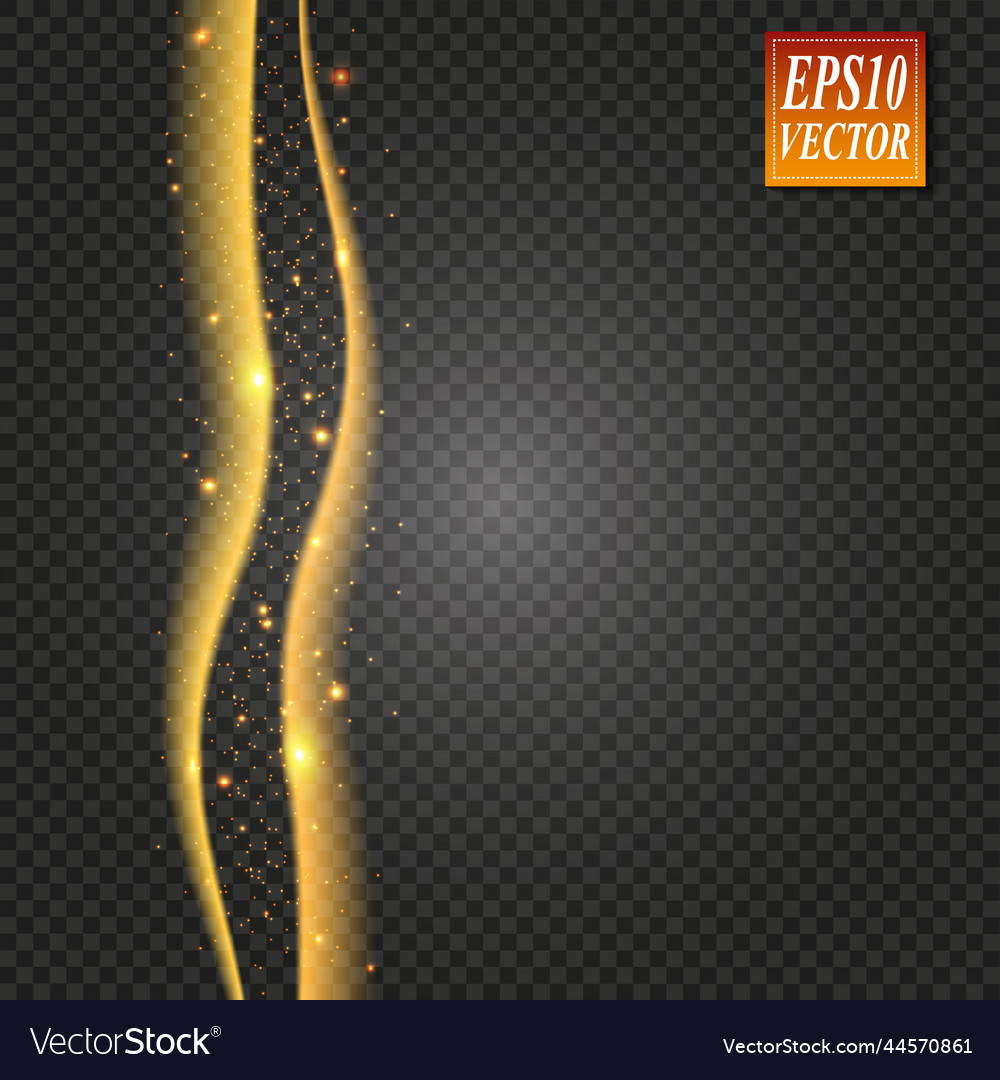 Set of magic glowing spark swirl trail effect Vector Image