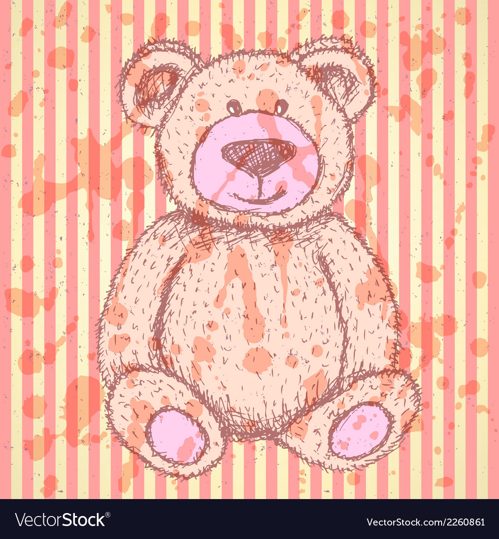 Teddy Royalty Free Vector Image - VectorStock