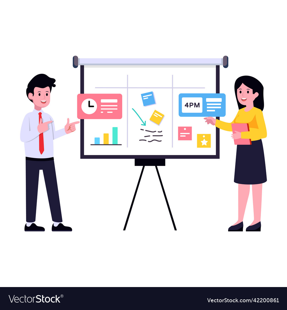 Time planning Royalty Free Vector Image - VectorStock